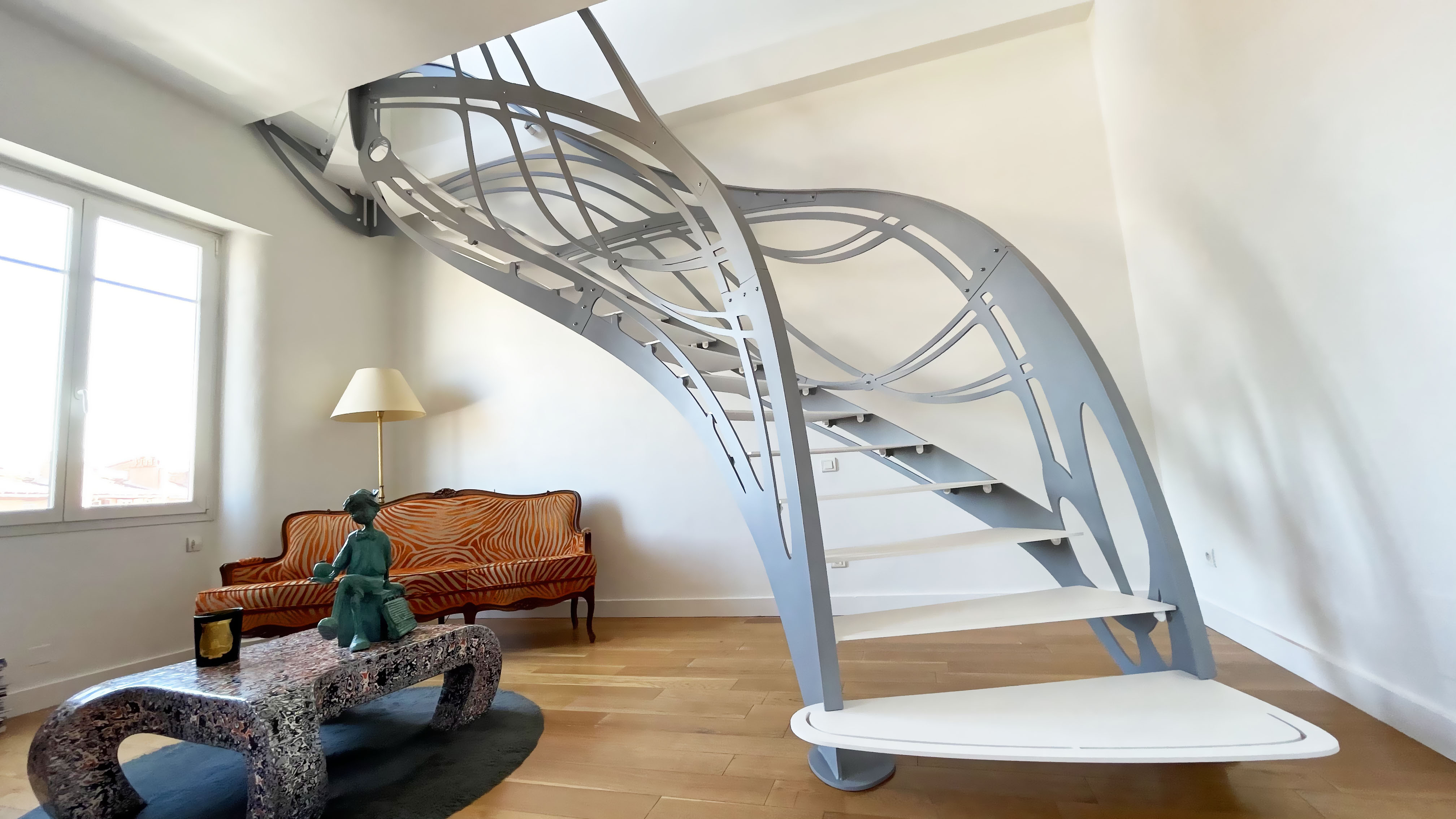 Escalier design de type « Mozart – La Stylique Paris | «La Stylique - Les créations de JLuc ...